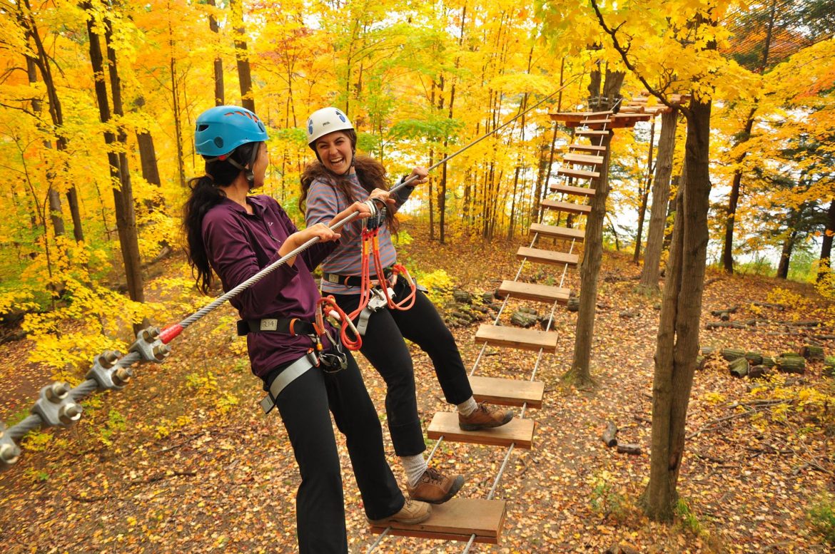 Arbraska parcours aérien - Olive et Érable